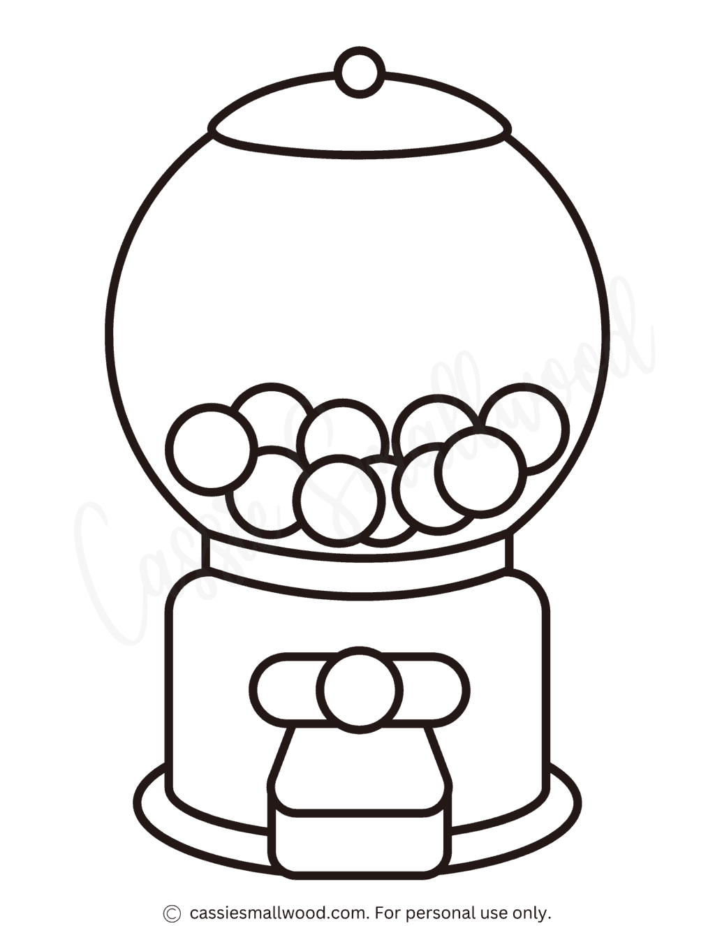 THE CUTEST Candy Coloring Pages - Cassie Smallwood