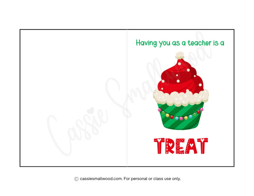 Cute & Funny Teacher Christmas Cards (Free Printable) - Cassie Smallwood