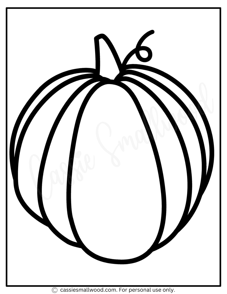 Pumpkin Outline Printable