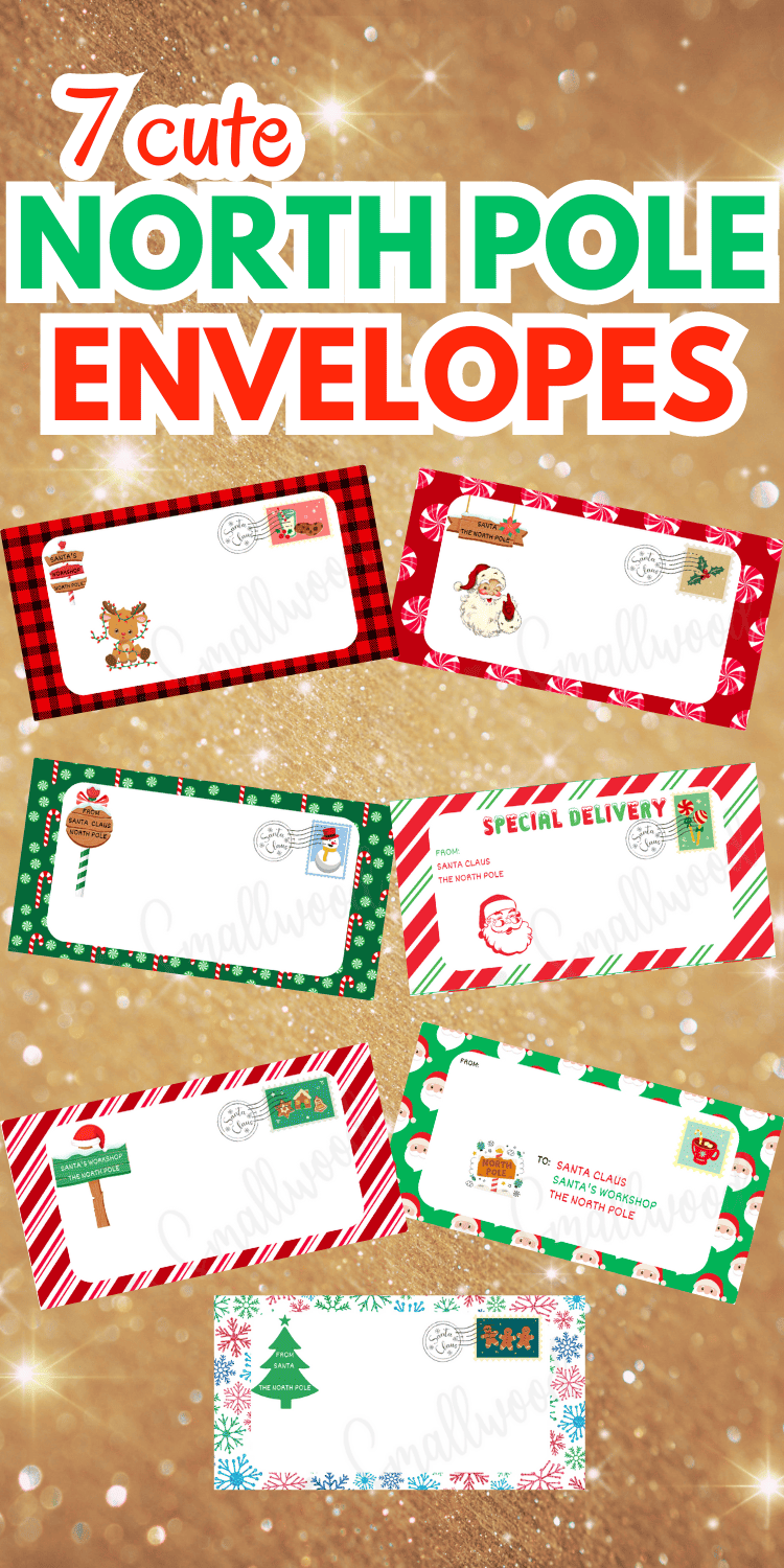 Cute Santa Envelopes (Free Printable) - Cassie Smallwood