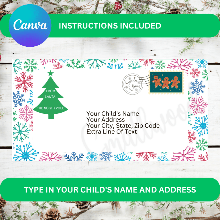 Cute Santa Envelopes (Free Printable) - Cassie Smallwood