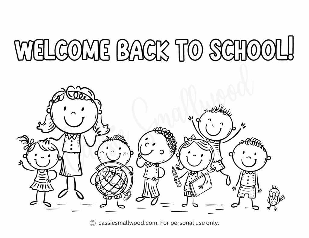 Welcome Back School Coloring Pages [2025]