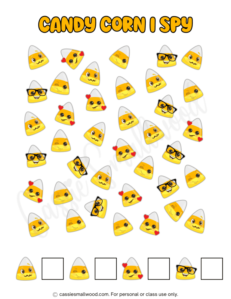 THE CUTEST Halloween I Spy Printables - Cassie Smallwood