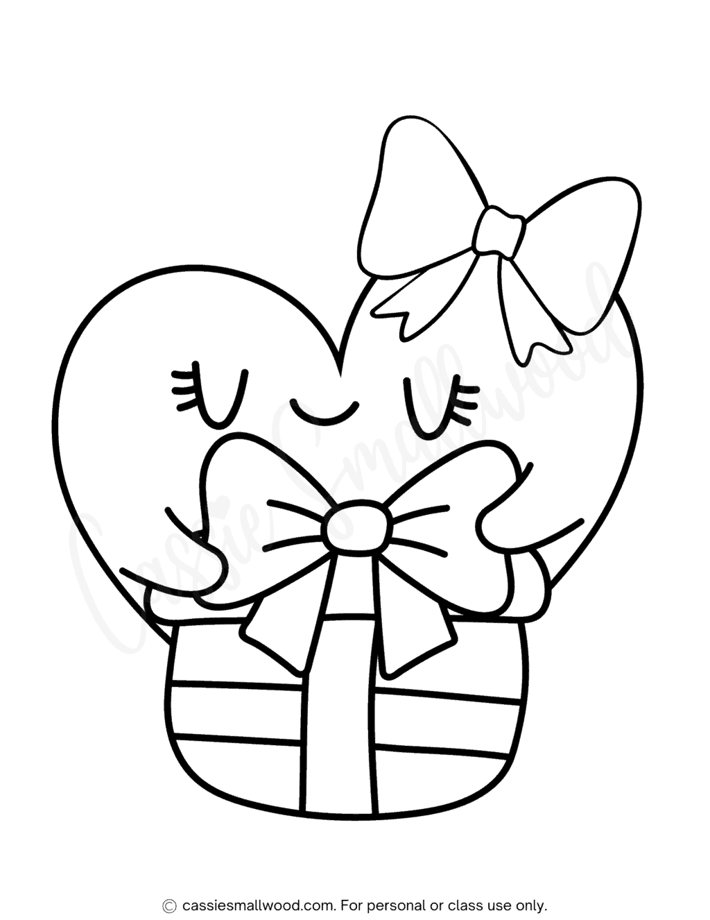 ADORABLE Heart Coloring Pages - Cassie Smallwood