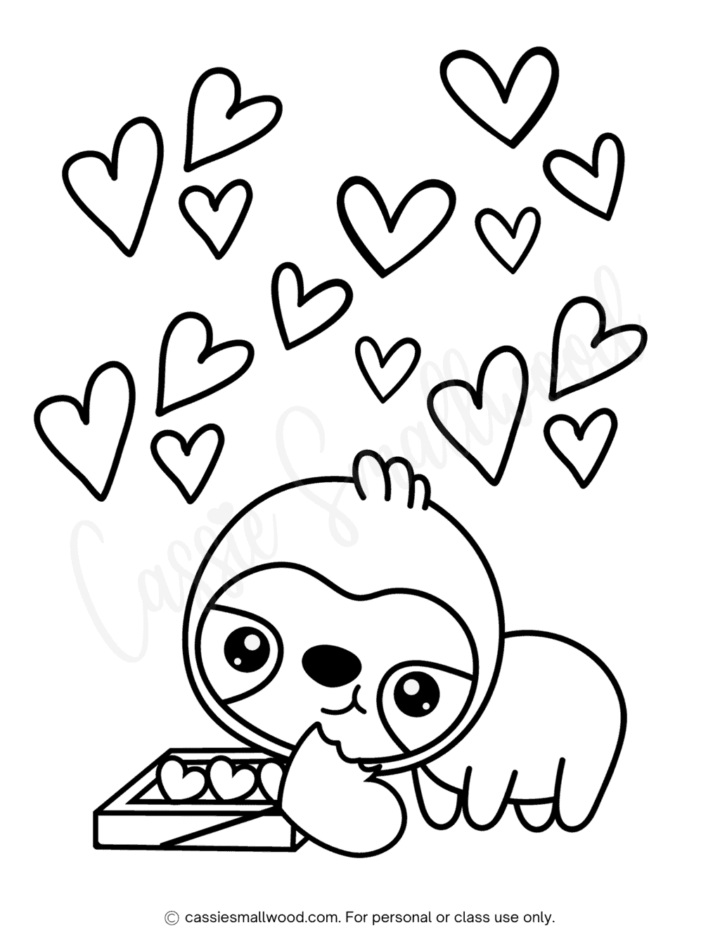 ADORABLE Heart Coloring Pages - Cassie Smallwood