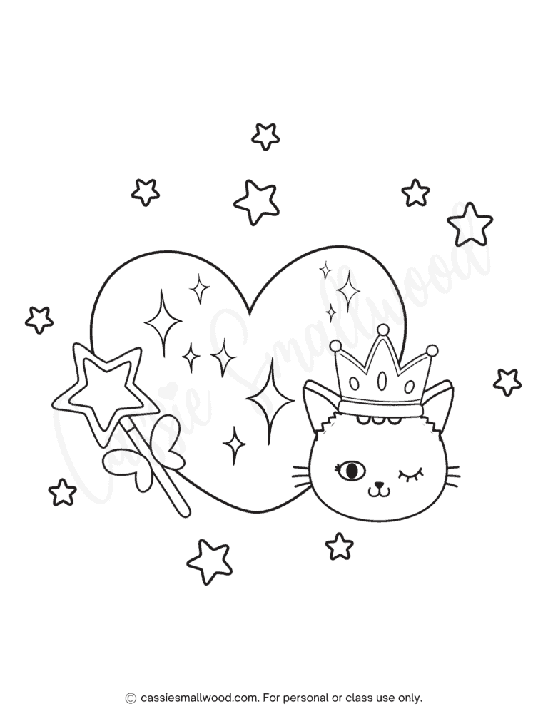 ADORABLE Heart Coloring Pages - Cassie Smallwood