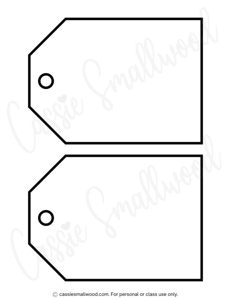 400+ CUTEST Printable Christmas Tags (Free PDF) - Cassie Smallwood