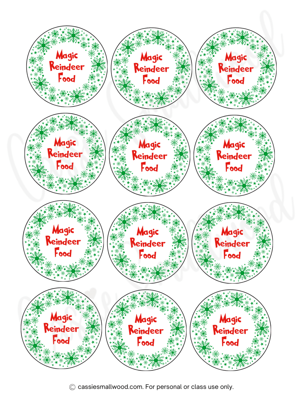 400+ CUTEST Printable Christmas Tags (Free PDF) - Cassie Smallwood