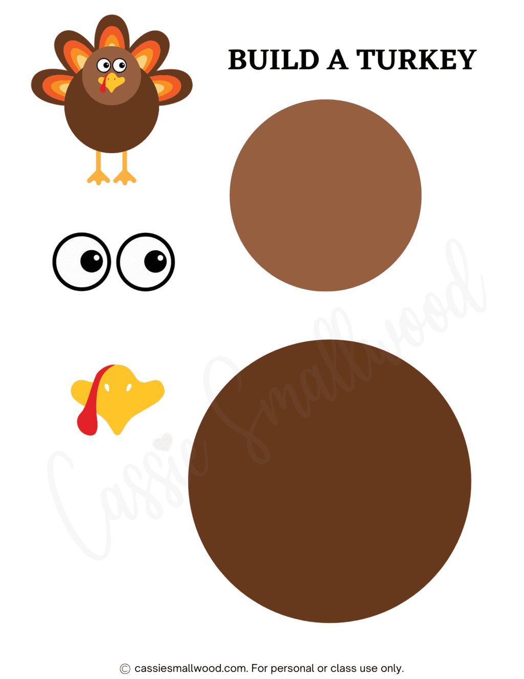 31 Cutest Turkey Templates - Cassie Smallwood