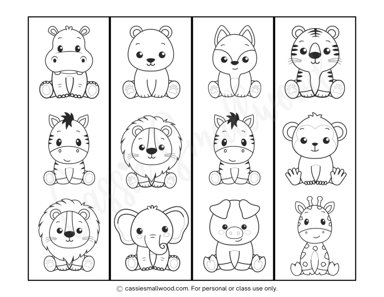 92 CUTE Free Printable Bookmarks - Cassie Smallwood