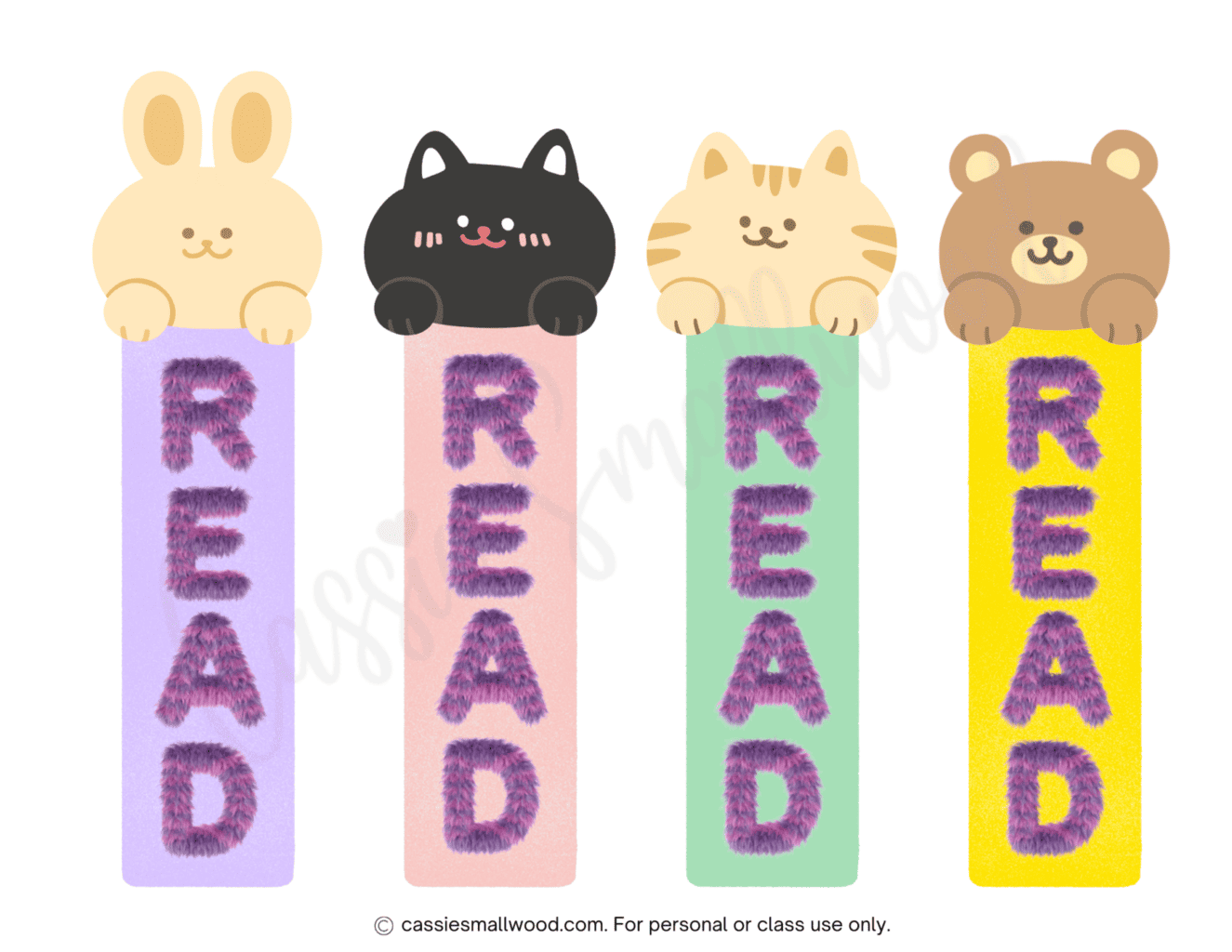 92 CUTE Free Printable Bookmarks - Cassie Smallwood