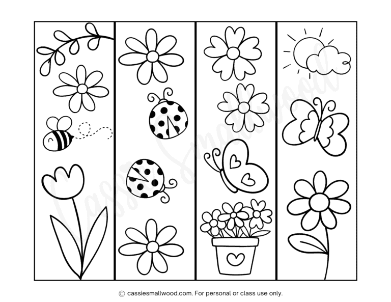 92 CUTE Free Printable Bookmarks - Cassie Smallwood