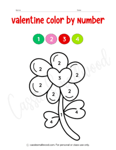 21 Best Valentines Color By Number Free Printables - Cassie Smallwood