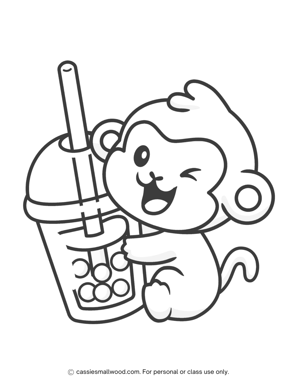 25 Cute Boba Tea Coloring Pages (Free Printables) - Cassie Smallwood