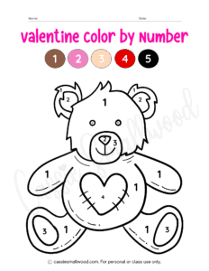 21 Best Valentines Color By Number Free Printables - Cassie Smallwood