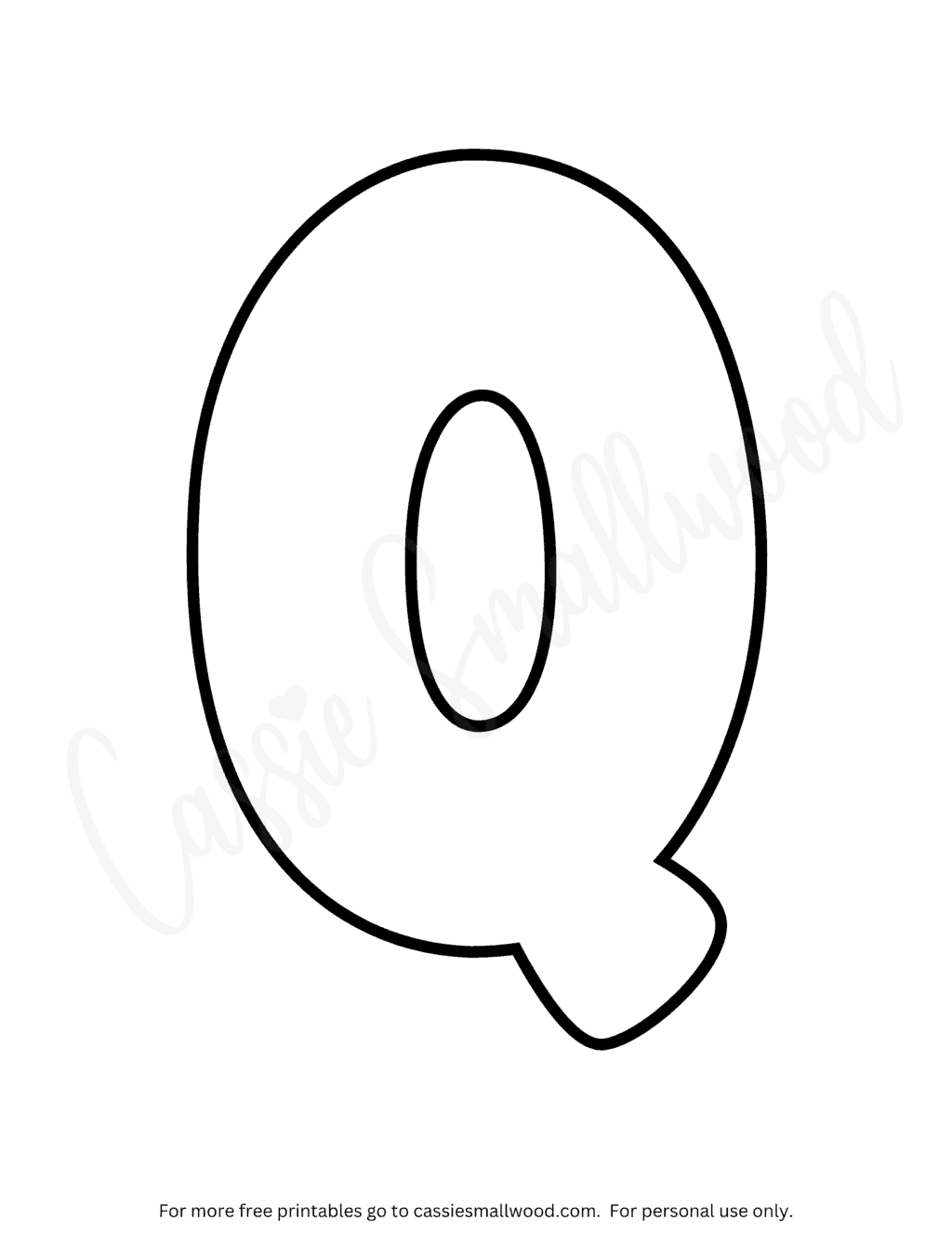 Bubble Letters Coloring Pages (FREE Printable) - Cassie Smallwood