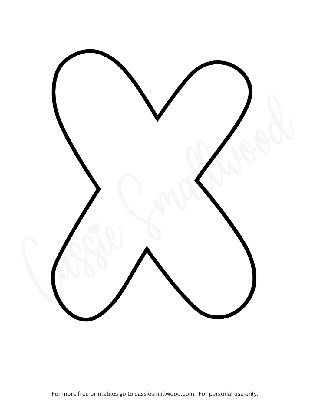 Bubble Letters Coloring Pages (FREE Printable) - Cassie Smallwood