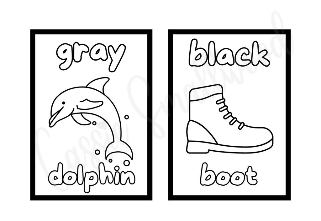 FREE Printable Color Flashcards For Toddlers - Cassie Smallwood