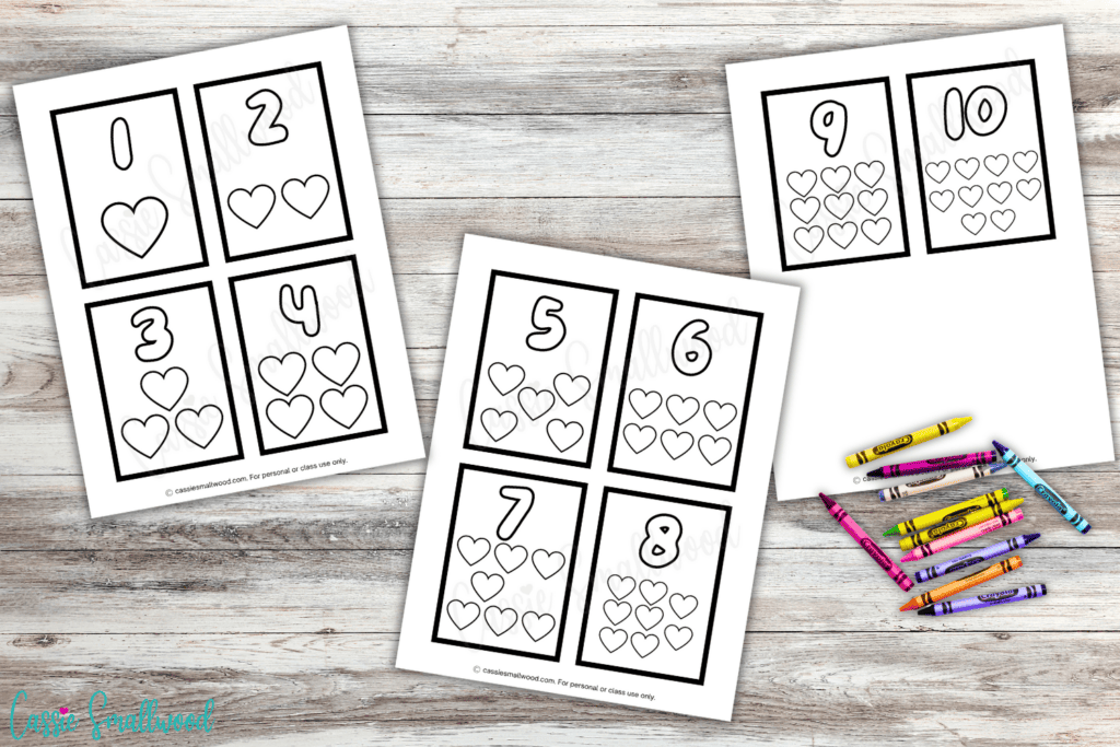 FREE Printable Numbers Flashcards To Teach Kids Counting - Cassie Smallwood