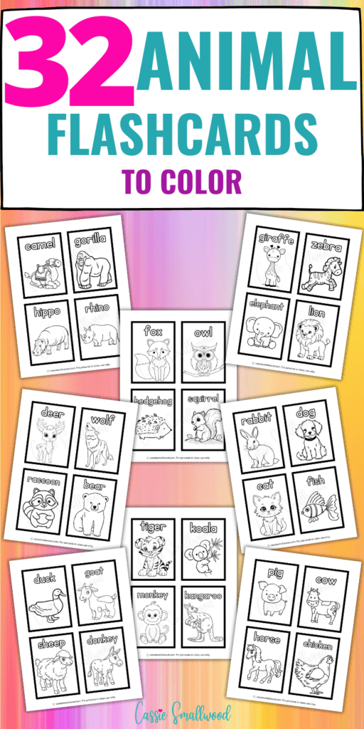 FREE Printable Color Flashcards For Toddlers - Cassie Smallwood
