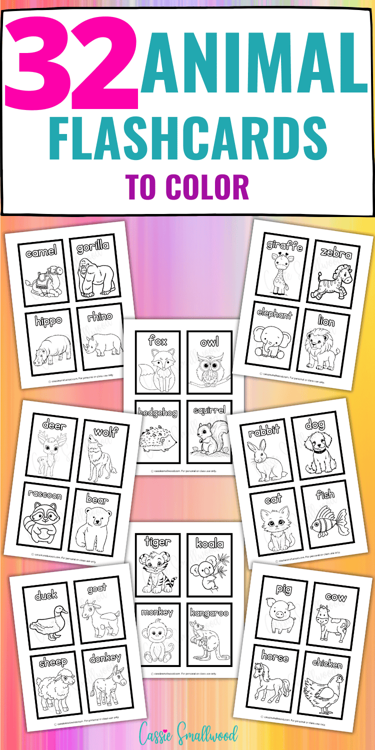 FREE Printable Color Flashcards For Toddlers - Cassie Smallwood