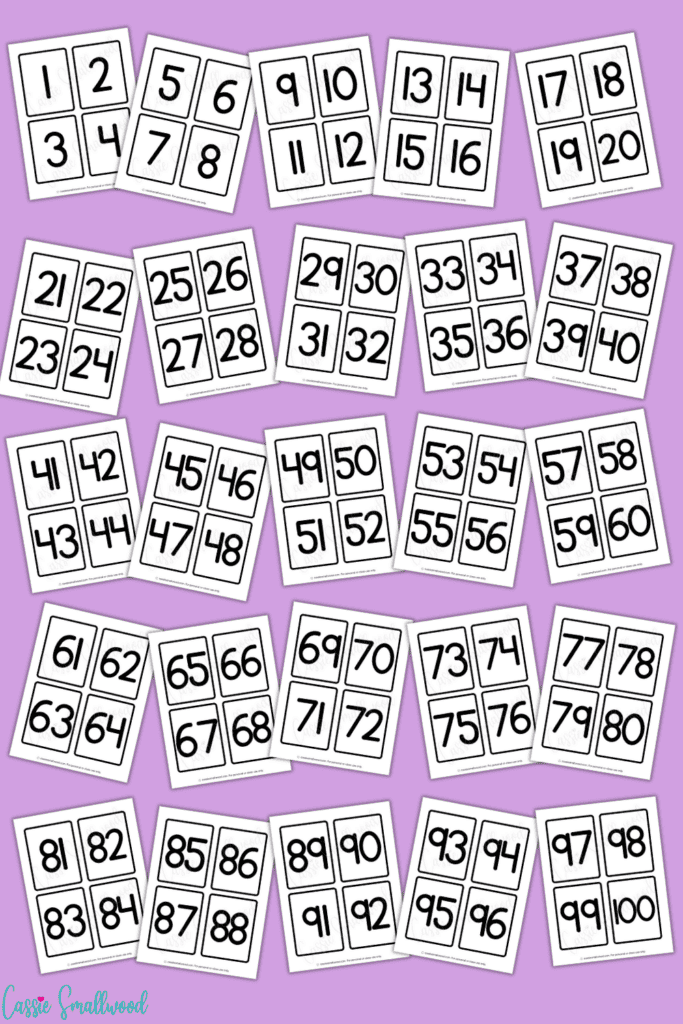 FREE Printable Numbers Flashcards To Teach Kids Counting - Cassie Smallwood