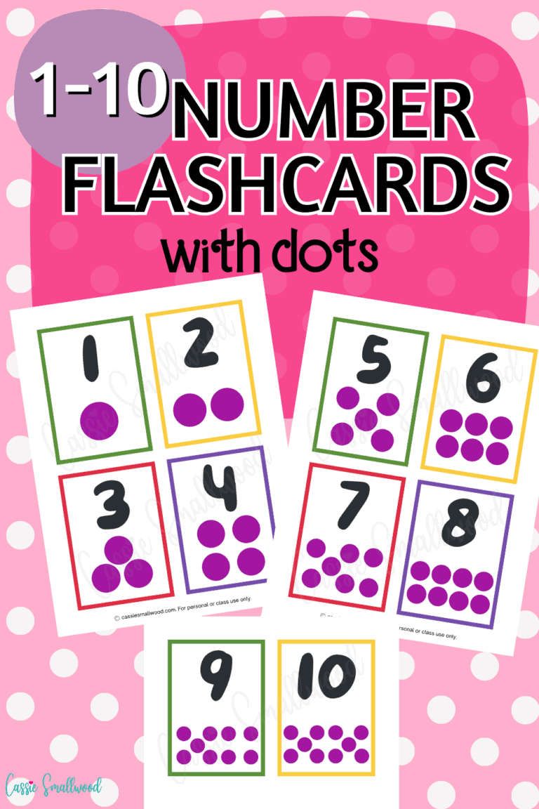 FREE Printable Color Flashcards For Toddlers - Cassie Smallwood