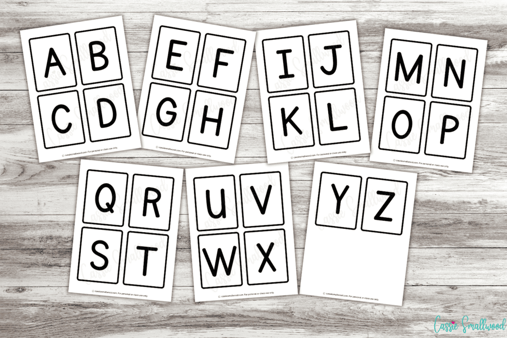Printable Alphabet Flash Cards Black And White Printable - Infoupdate.org