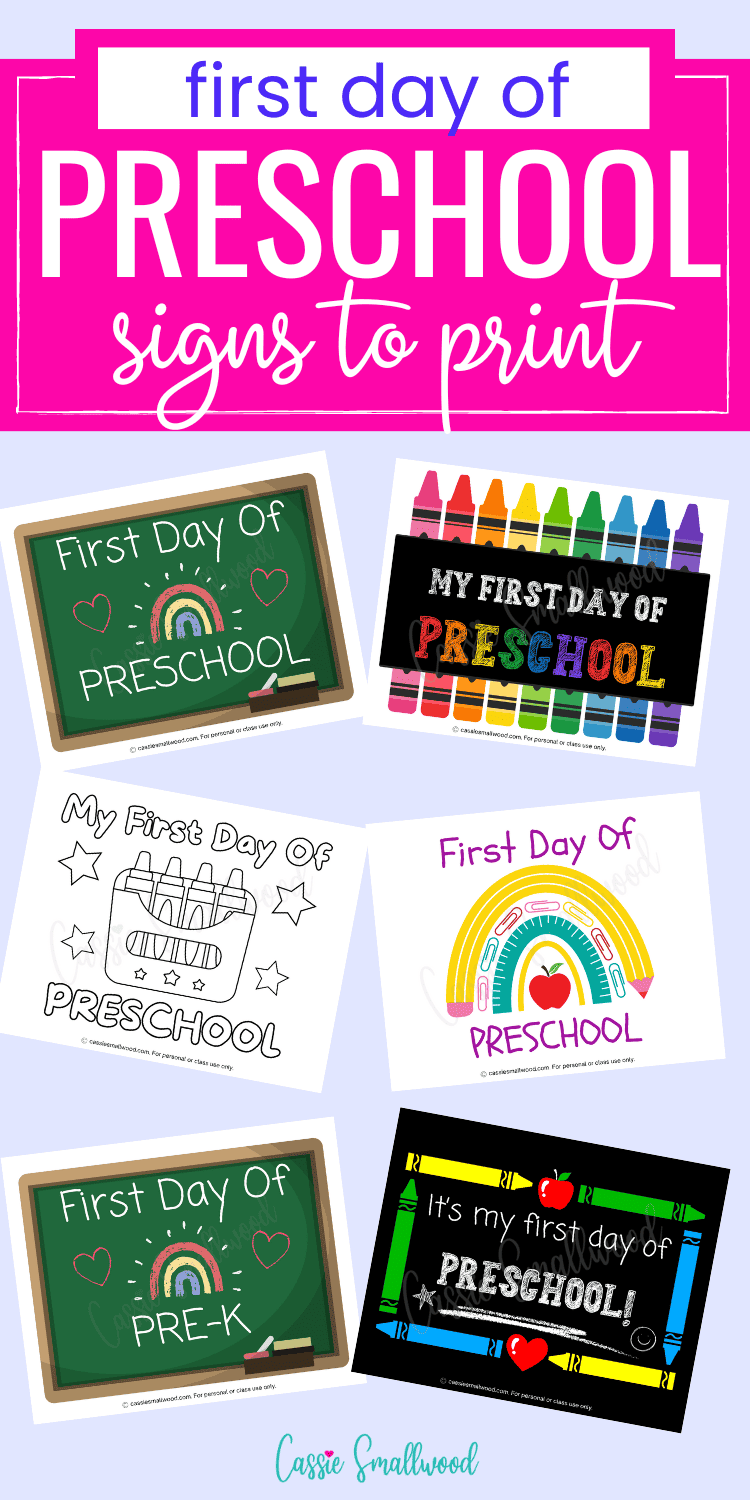5 Editable First Day Of School Signs Free Printable 2025-2026 - Cassie ...