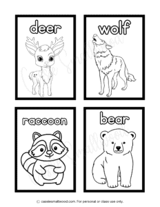 FREE Printable Animal Flashcards For Preschool Kids - Cassie Smallwood
