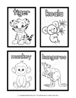 FREE Printable Animal Flashcards For Preschool Kids - Cassie Smallwood