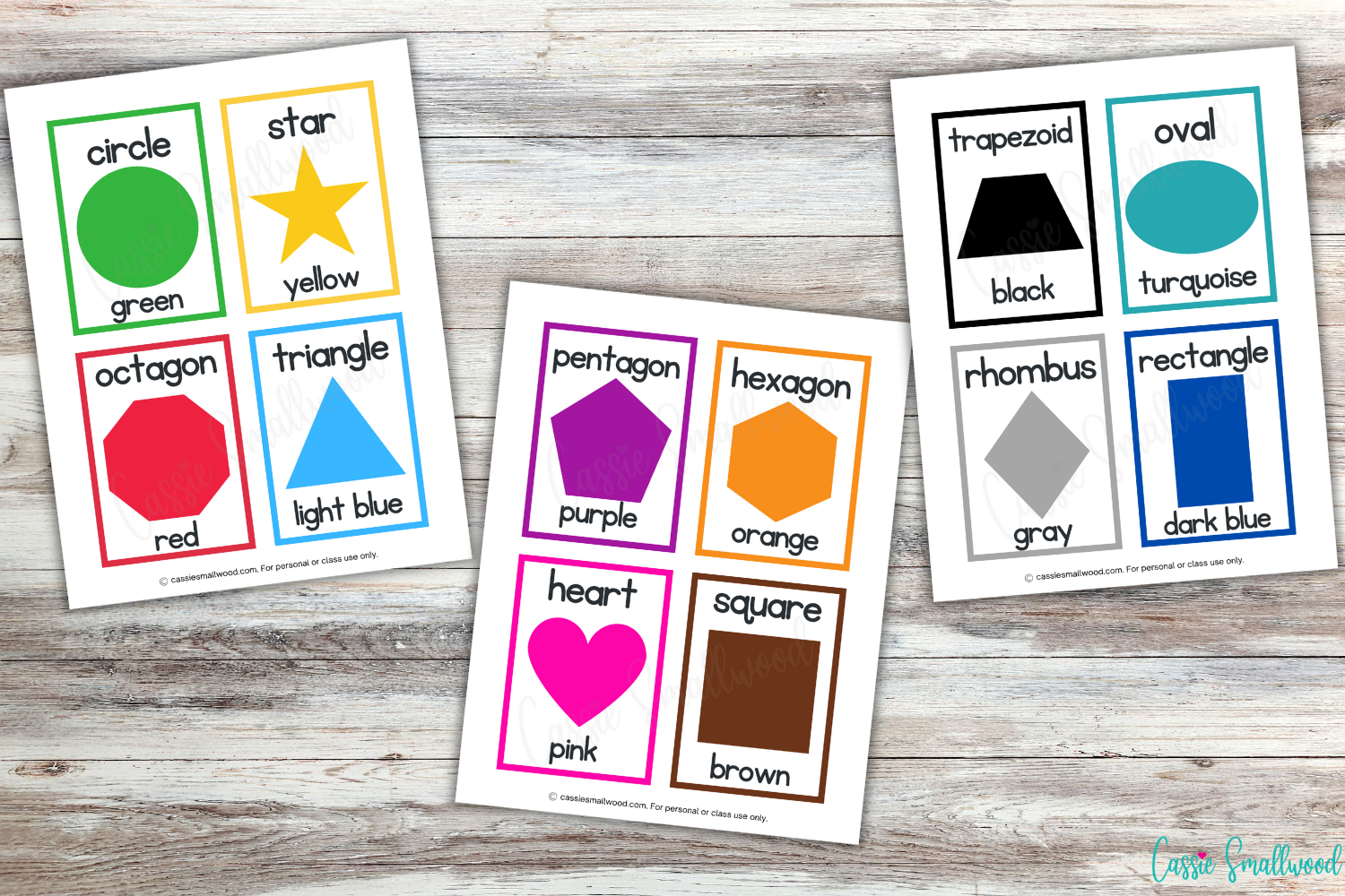 Geometric Shapes Flashcards (3) - Cassie Smallwood Geometric Shapes Flashcards (3) - Cassie Smallwood