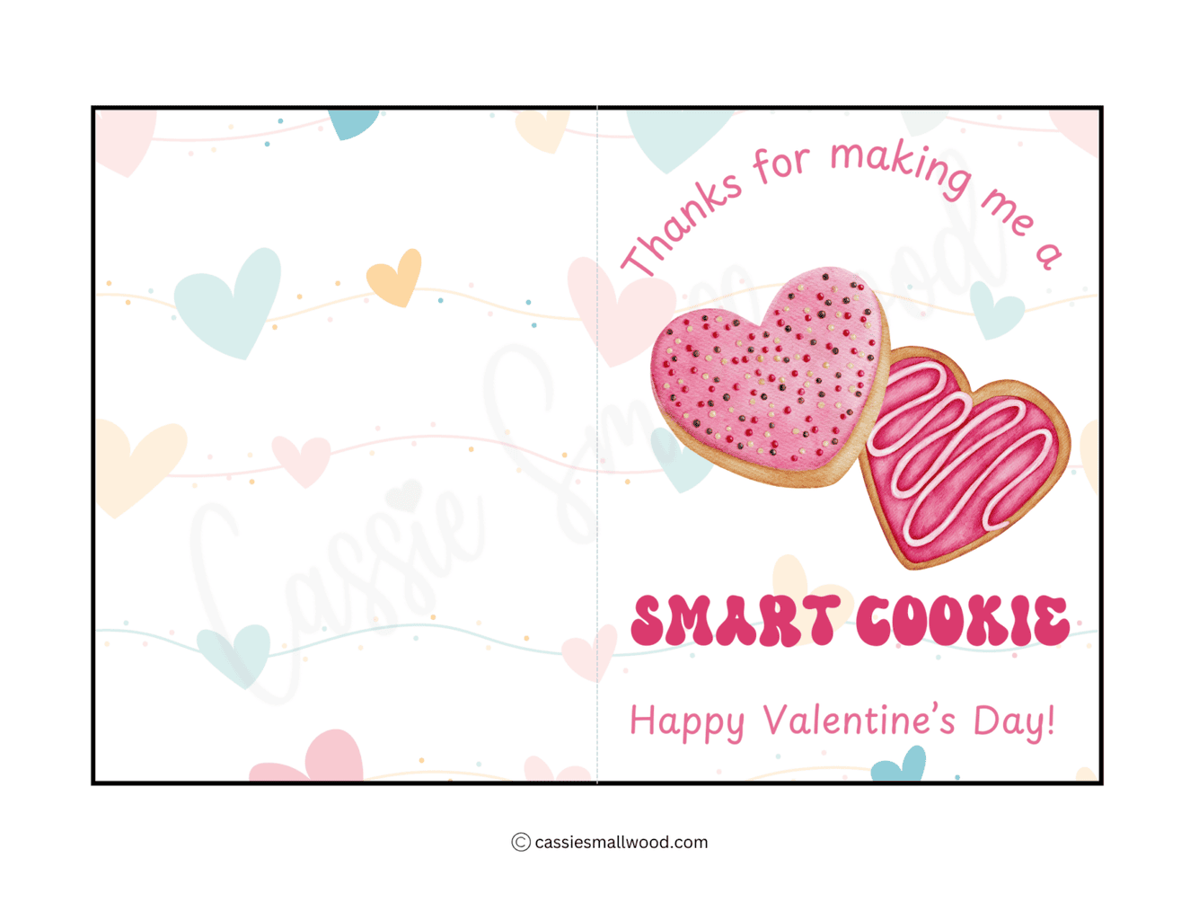 7 CUTE Happy Valentine's Day Teacher Printable Cards - Cassie Smallwood