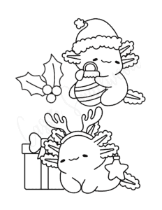 20 CUTEST Axolotl Coloring Pages - Cassie Smallwood