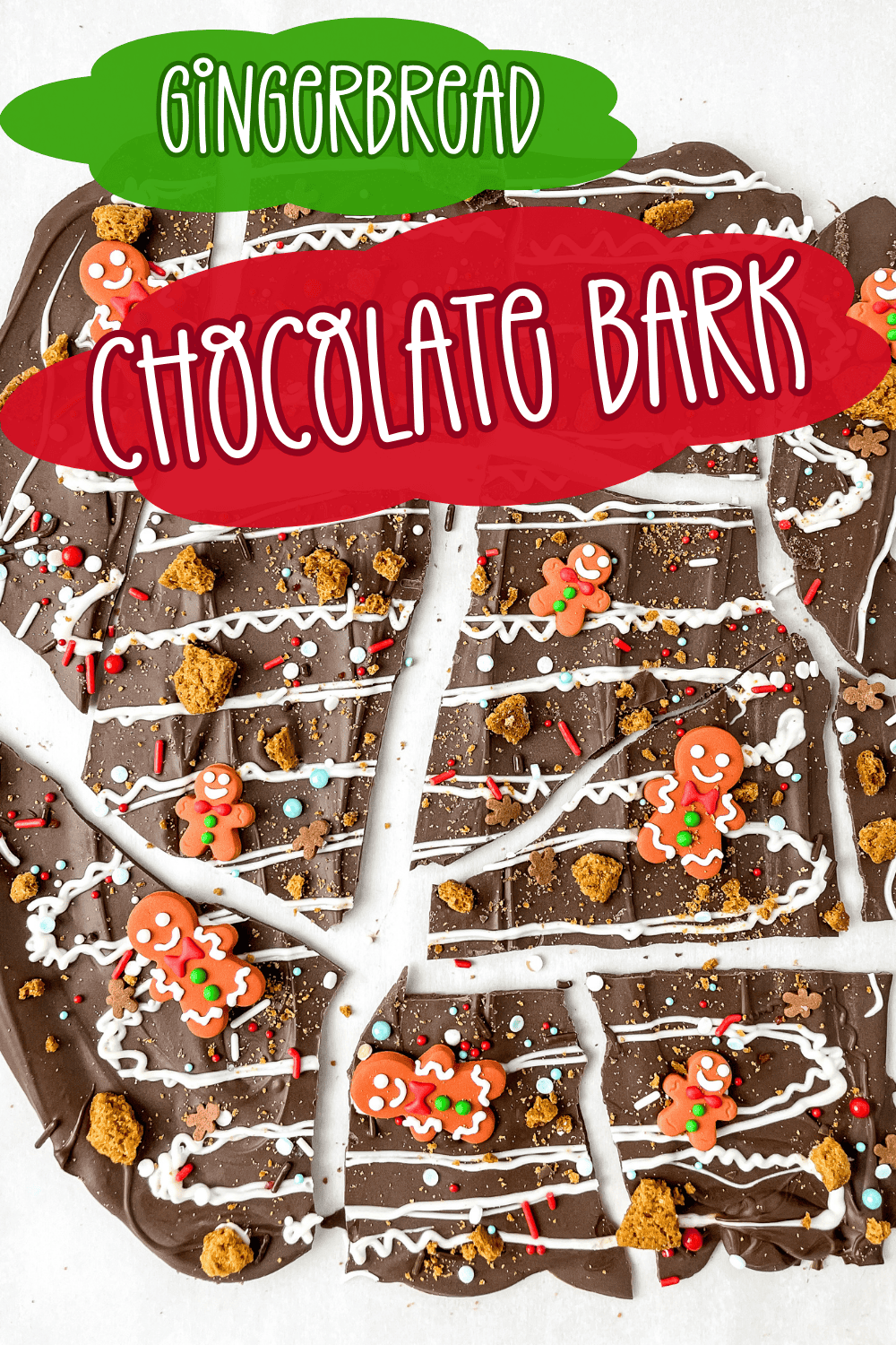 THE BEST Gingerbread Christmas Bark - Cassie Smallwood