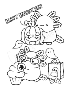 20 CUTEST Axolotl Coloring Pages - Cassie Smallwood