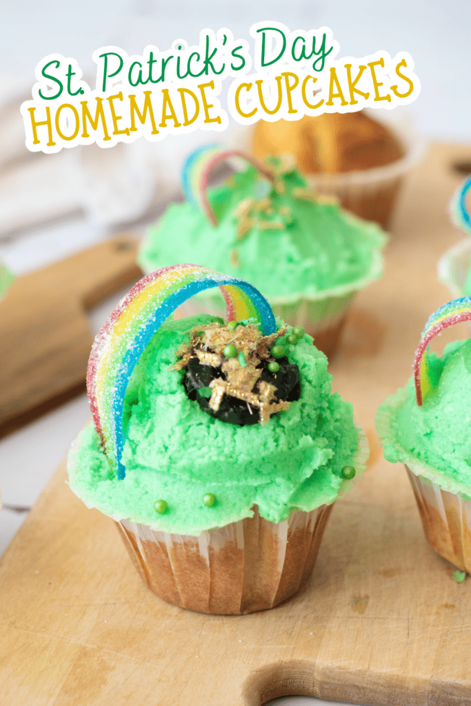 Rainbow St. Patrick's Day Cupcakes Recipe - Cassie Smallwood