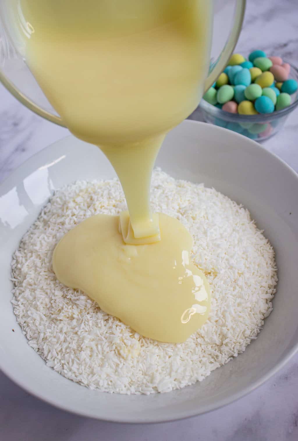 EASY Coconut Bird Nest Dessert - Cassie Smallwood