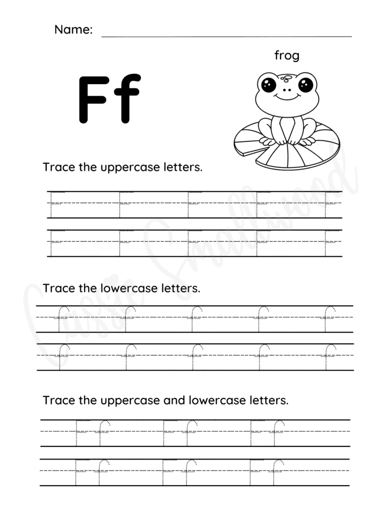CUTE Letter Tracing Worksheets (FREE Printables) - Cassie Smallwood