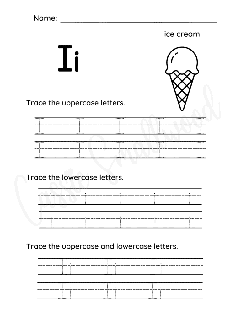 CUTE Letter Tracing Worksheets (FREE Printables) - Cassie Smallwood