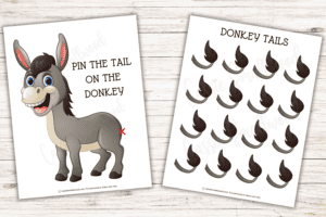 Pin The Tail On The Donkey Game Printable - Cassie Smallwood