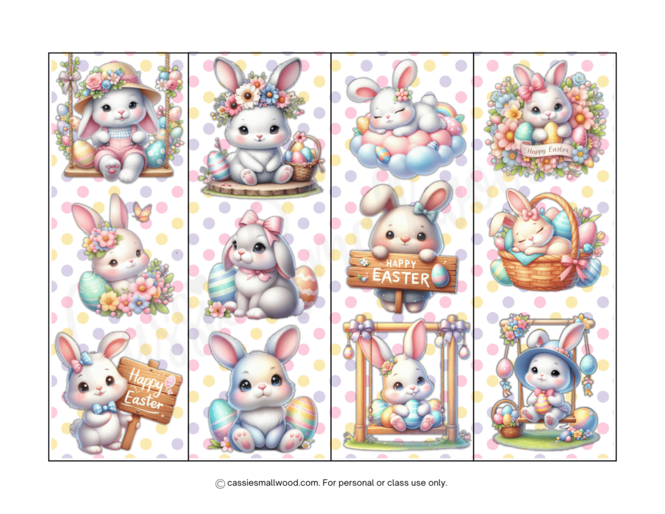 20 CUTE Easter Bookmarks (FREE Printables!) - Cassie Smallwood