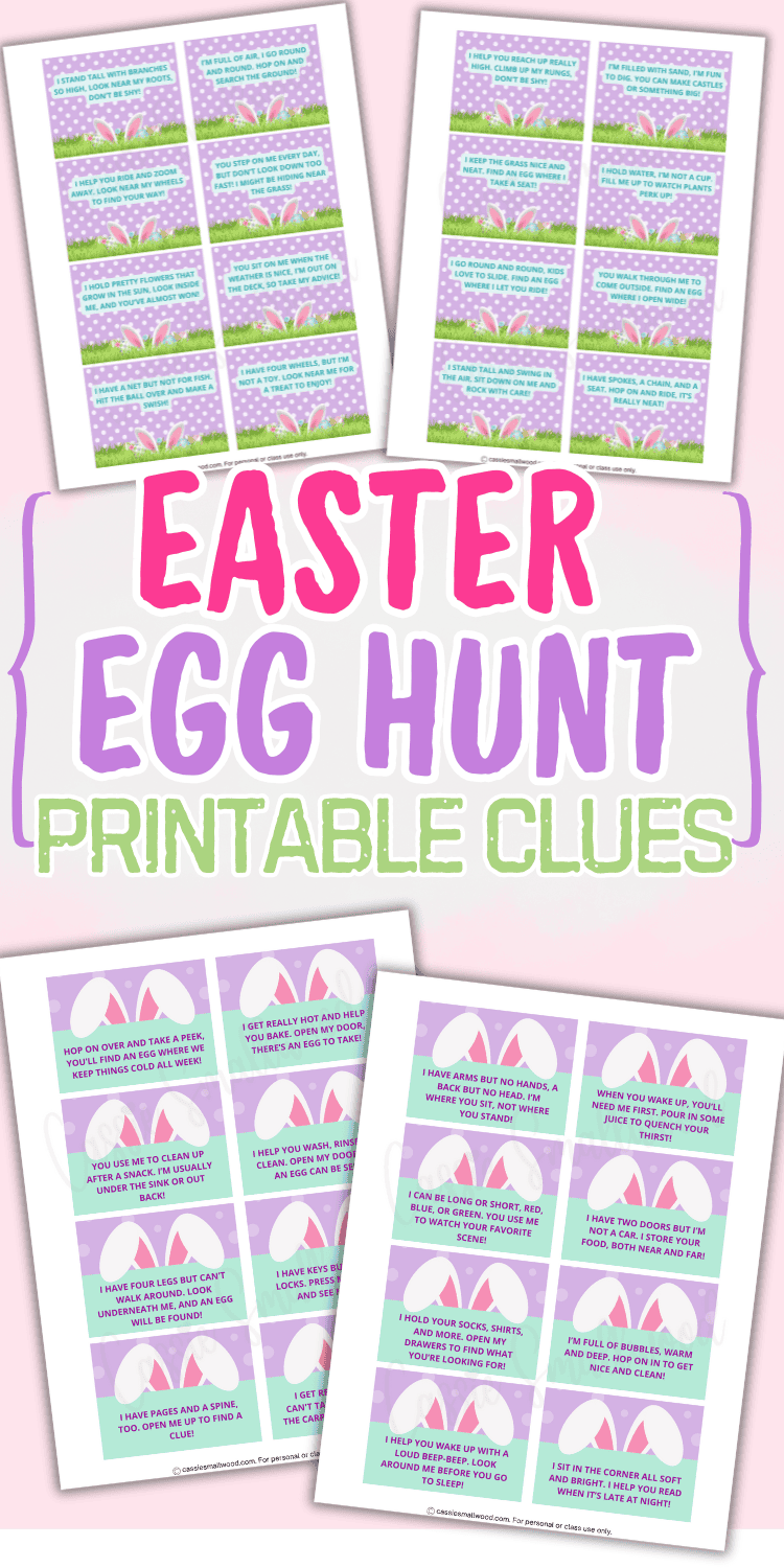 THE CUTEST Easter Egg Hunt Clues (FREE Printable) - Cassie Smallwood
