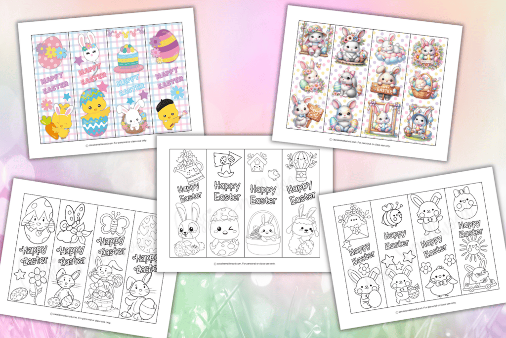 20 CUTE Easter Bookmarks (FREE Printables!) - Cassie Smallwood