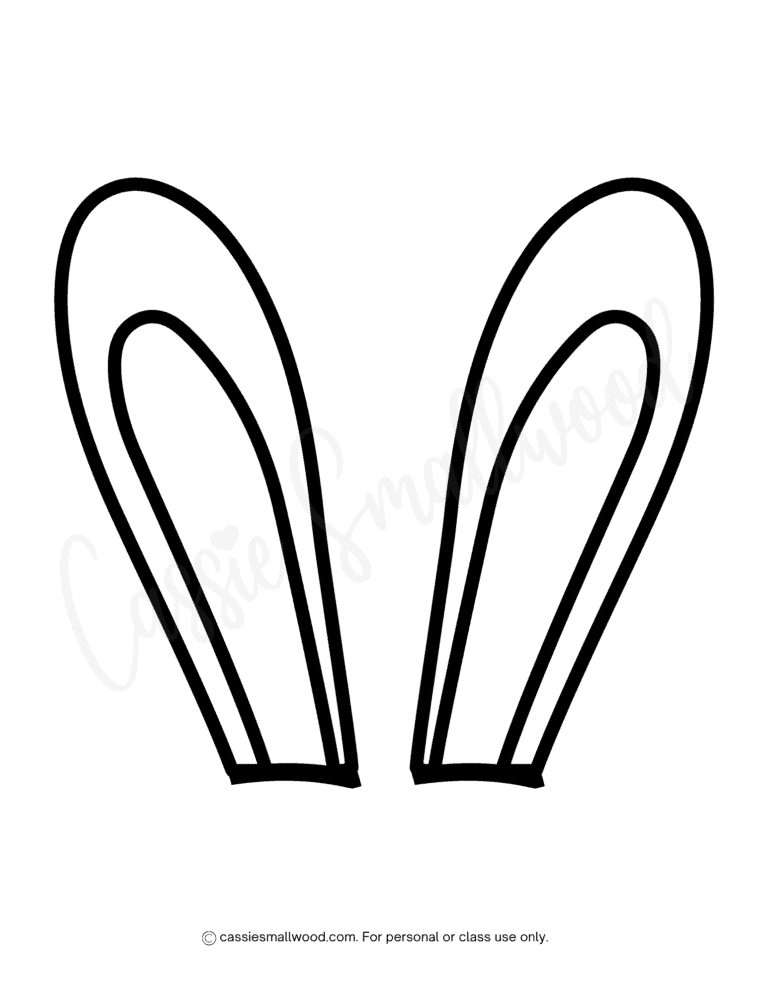 8 CUTE Bunny Ear Templates - Cassie Smallwood