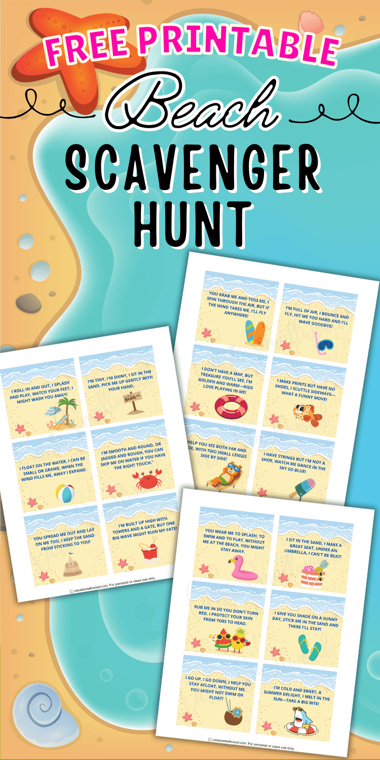 FUN Beach Scavenger Hunt - Cassie Smallwood