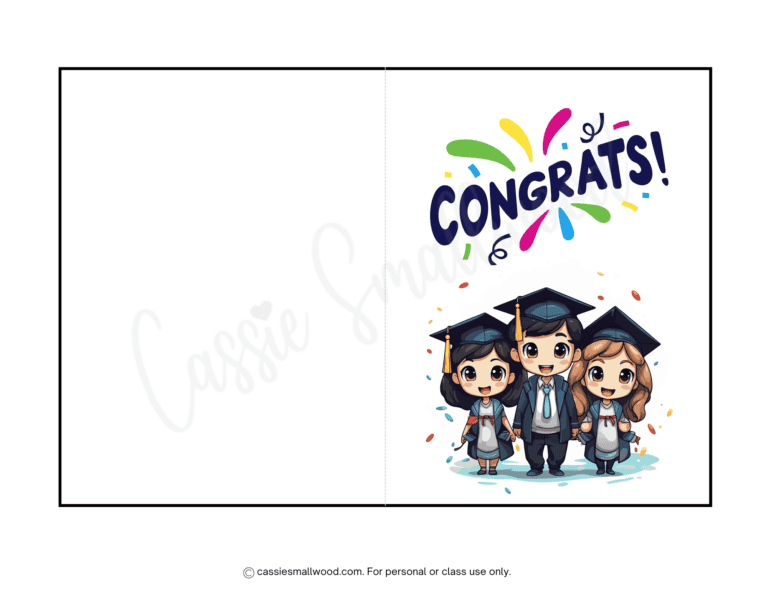 20 FREE Printable Graduation Cards - Cassie Smallwood