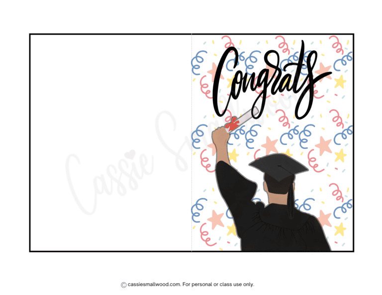 20 FREE Printable Graduation Cards - Cassie Smallwood