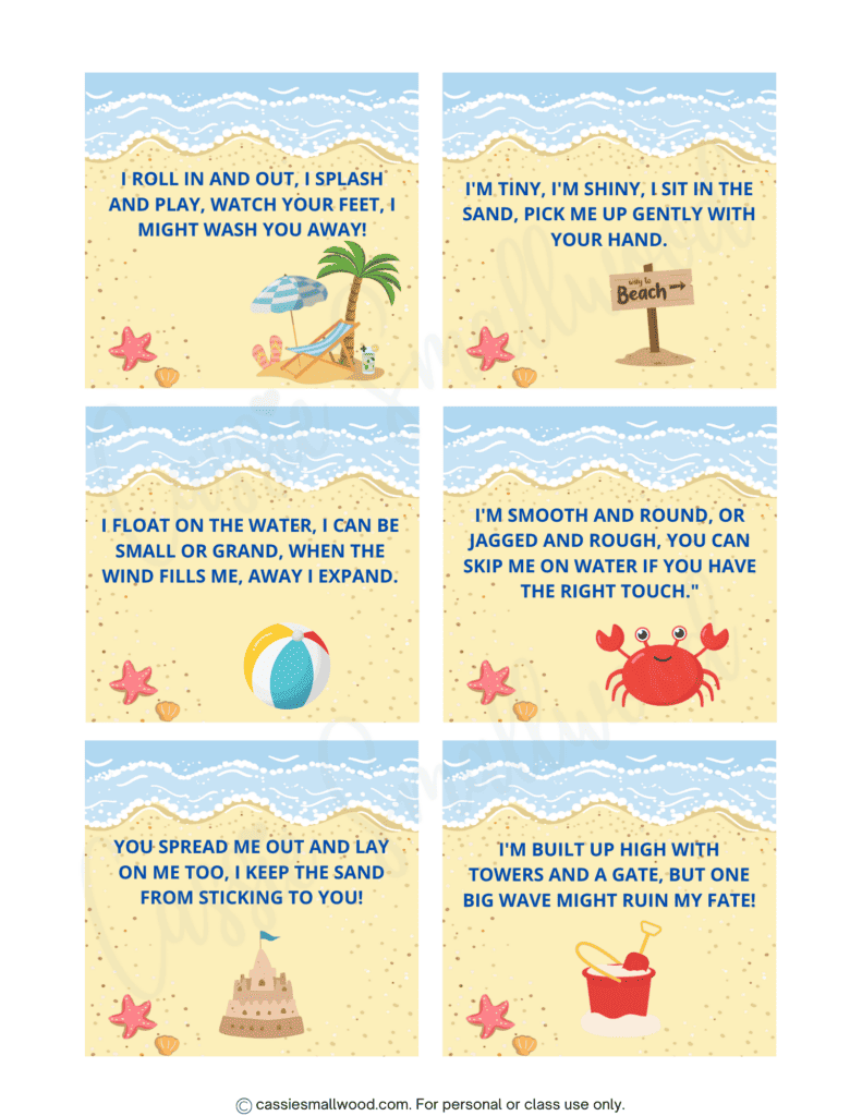 FUN Beach Scavenger Hunt - Cassie Smallwood