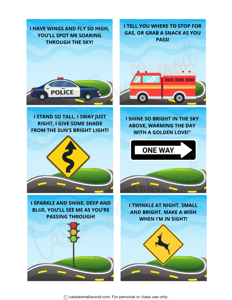 Road Trip Scavenger Hunt Clues (FREE Printable) - Cassie Smallwood